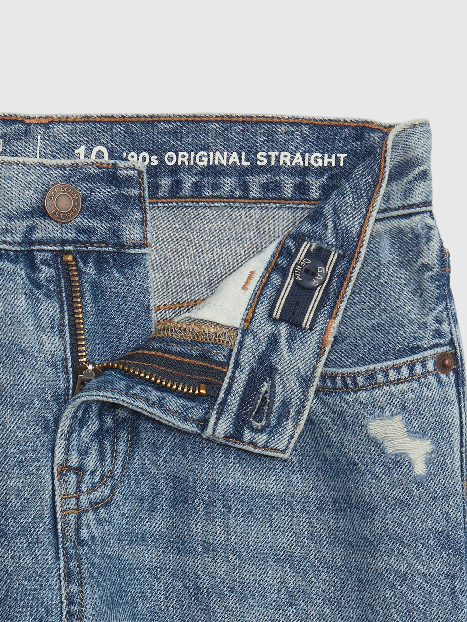 Kids Rip & Repair Original Straight Jeans with Washwell | Gap