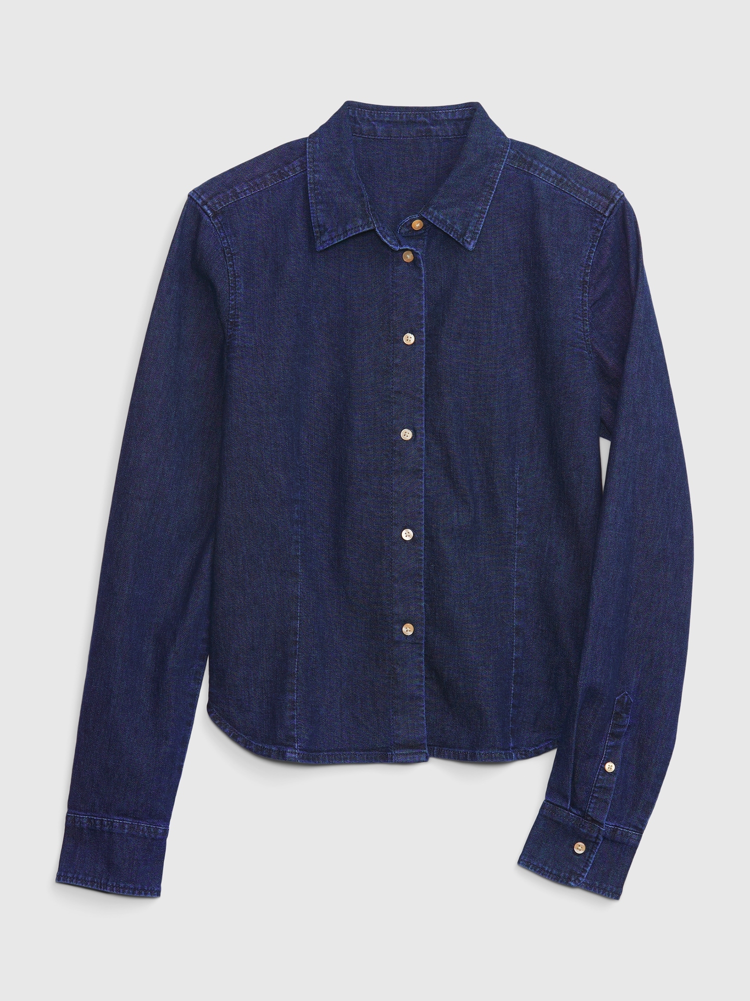 Cropped Denim Shirt | Gap