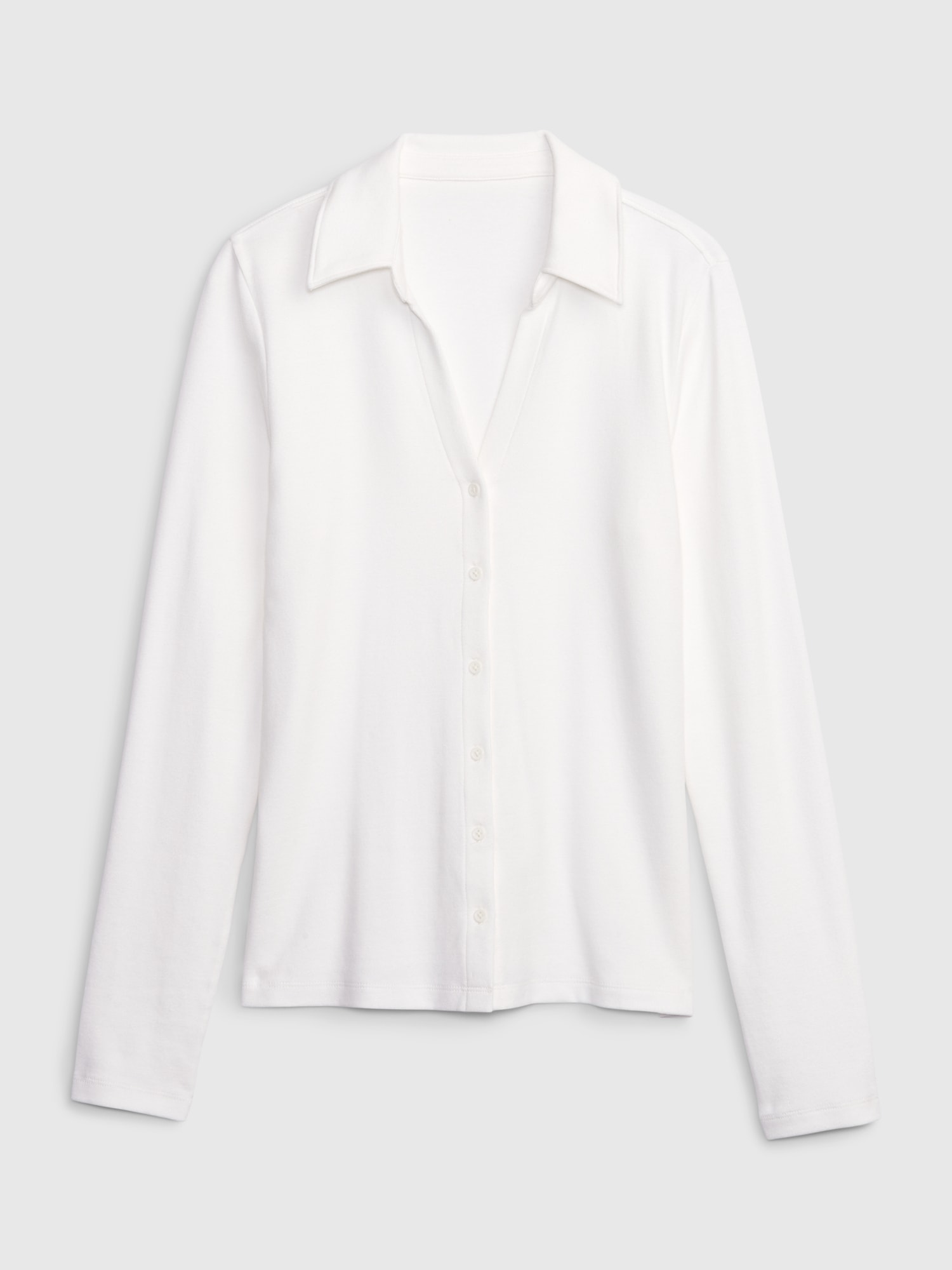 Modern Button-Front T-Shirt | Gap