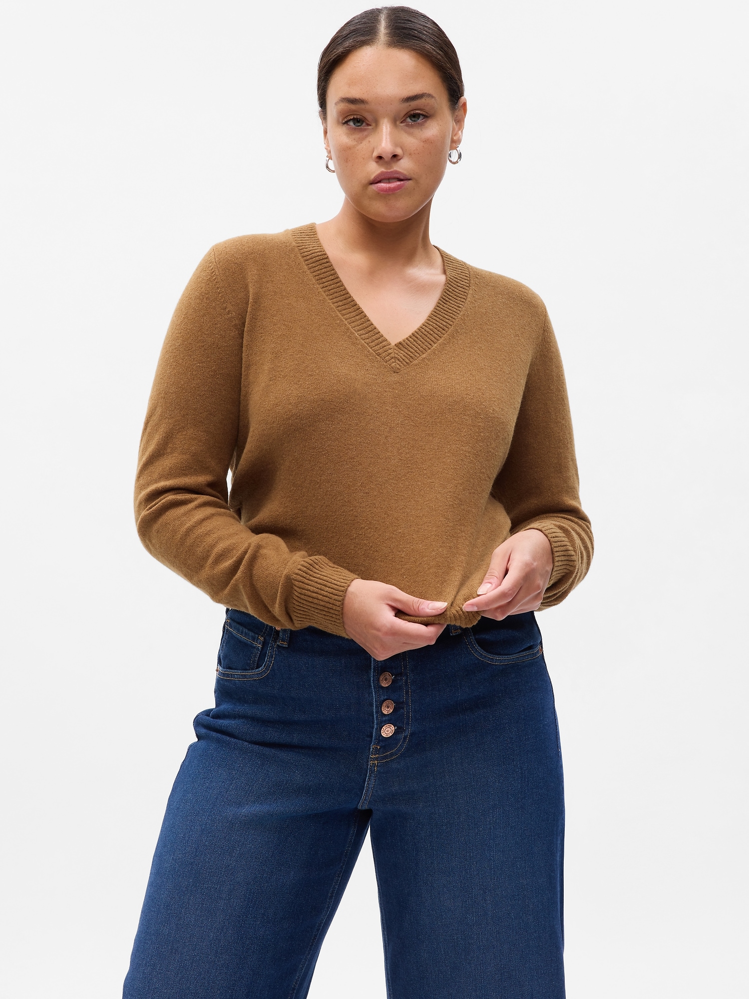CashSoft V-Neck Sweater | Gap
