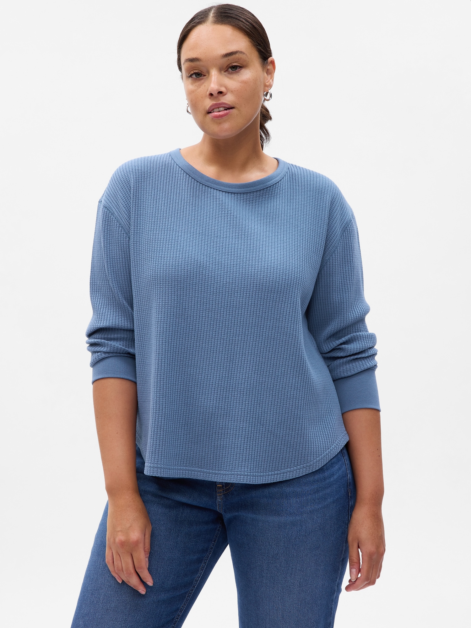 Waffle Crewneck T-Shirt | Gap