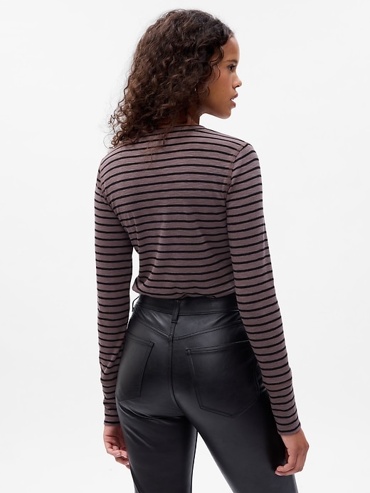 Essential Rib Henley T-Shirt | Gap