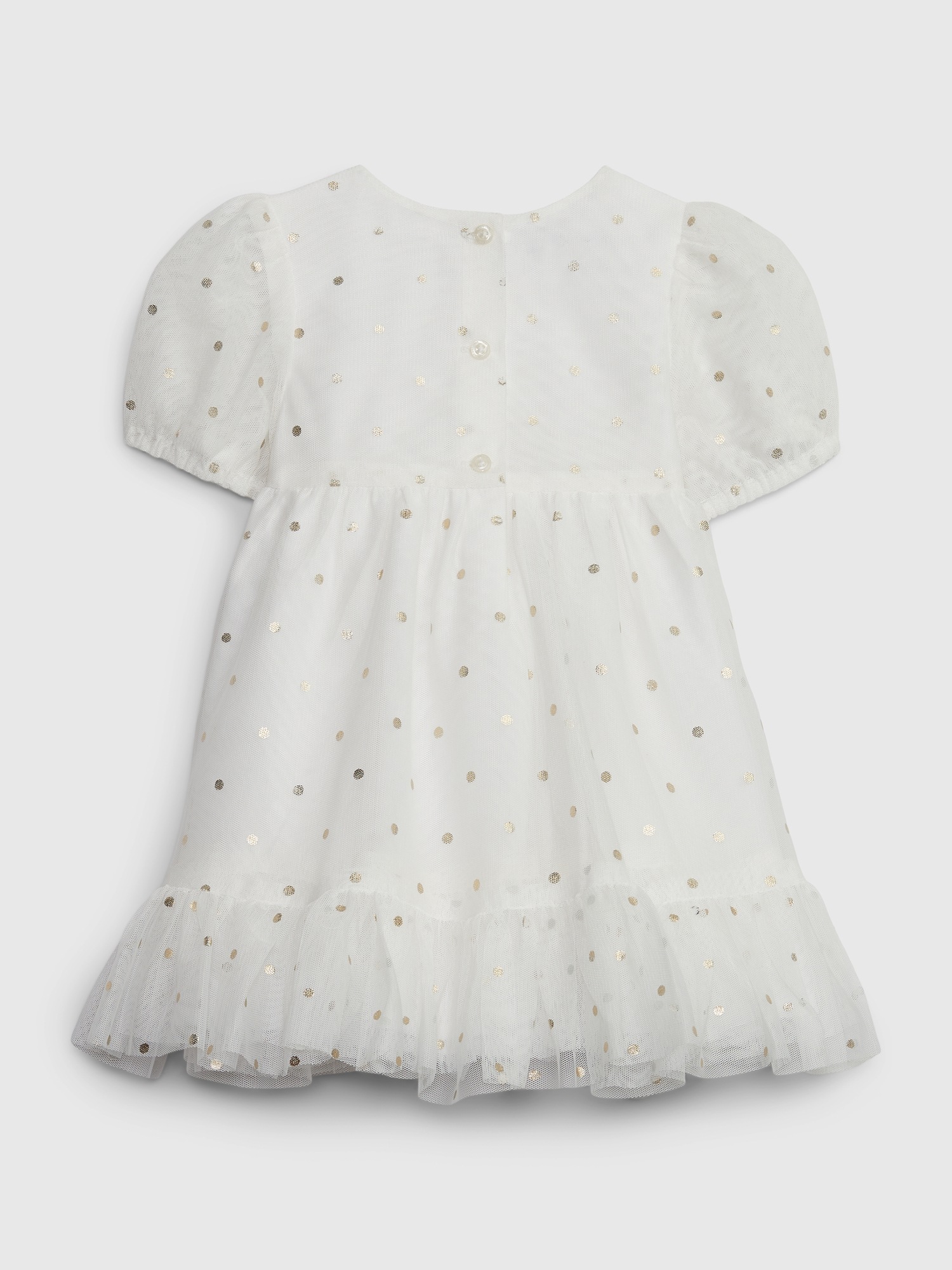 Baby Metallic Dot Tulle Dress Set | Gap