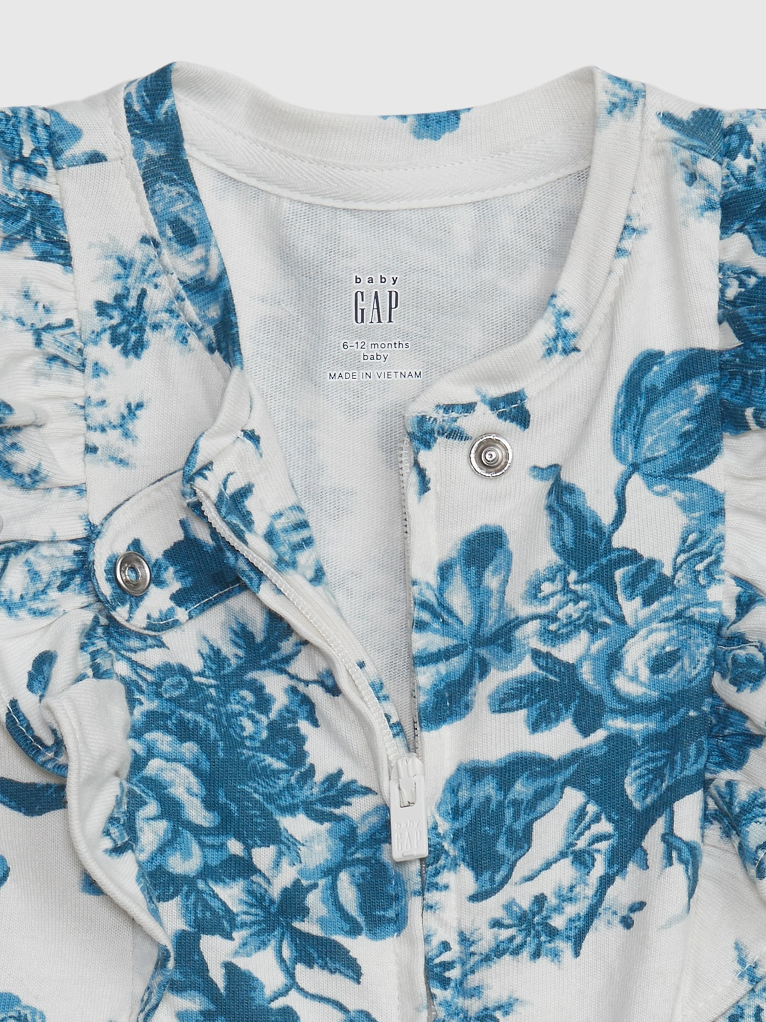 Gap × LoveShackFancy Baby Organic Cotton Floral Footed One-Piece Set | Gap