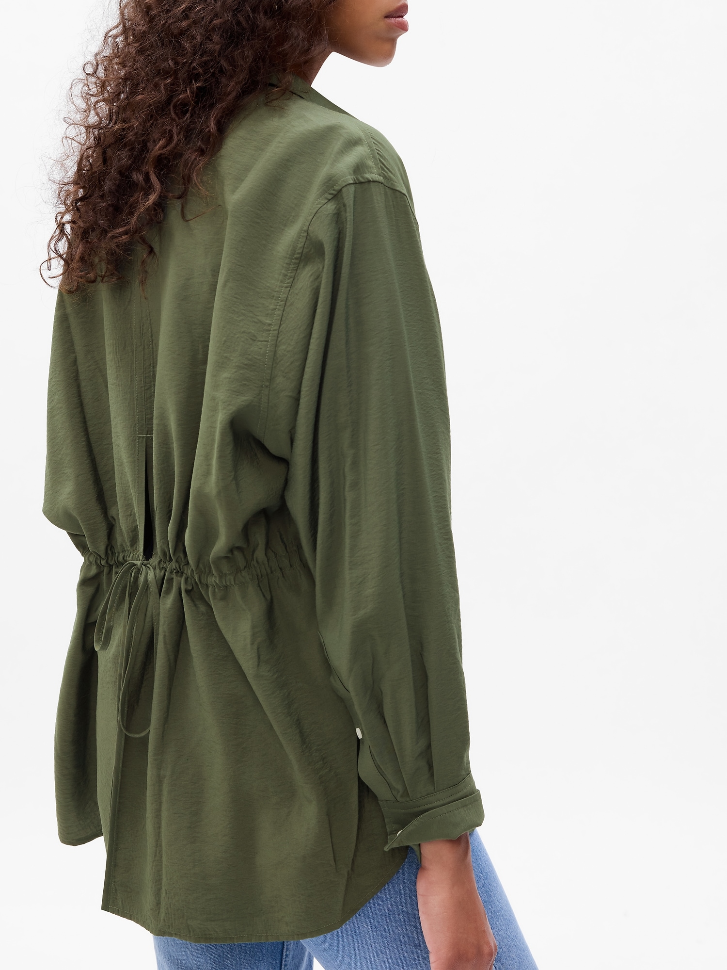 Cinch-Back Big Shirt | Gap