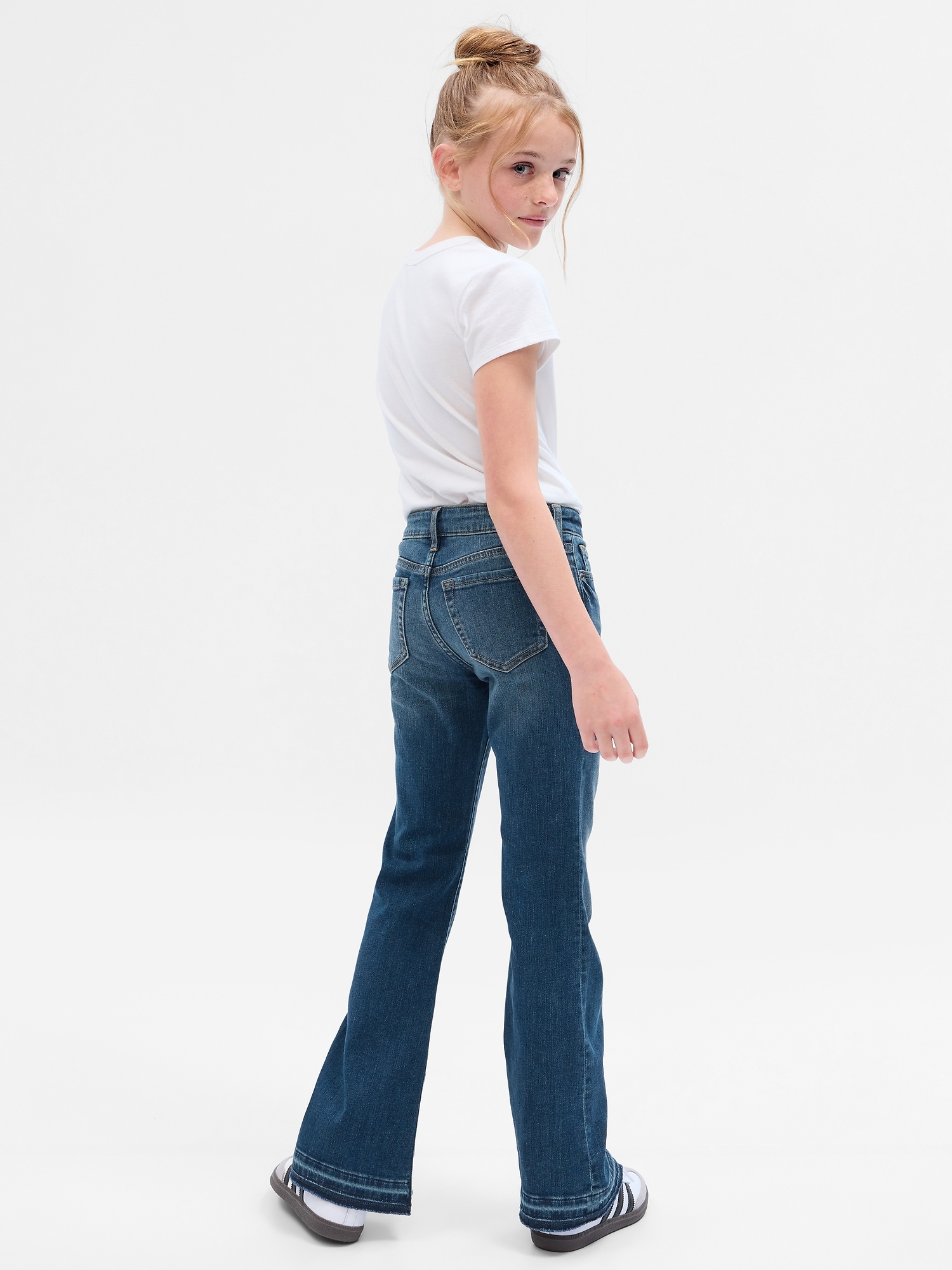 Kids Low Rise Flare Jeans with Washwell | Gap