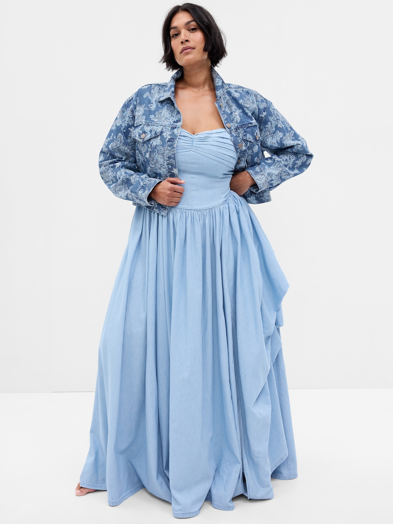 Gap × LoveShackFancy Floral Icon Denim Jacket | Gap