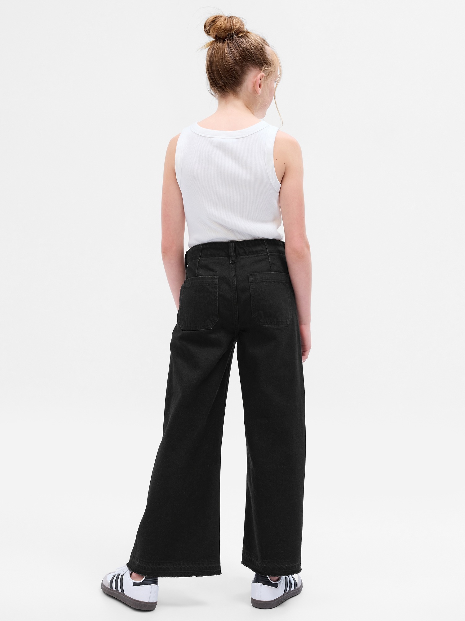 Kids High Stride Wide-Leg Ankle Jeans | Gap