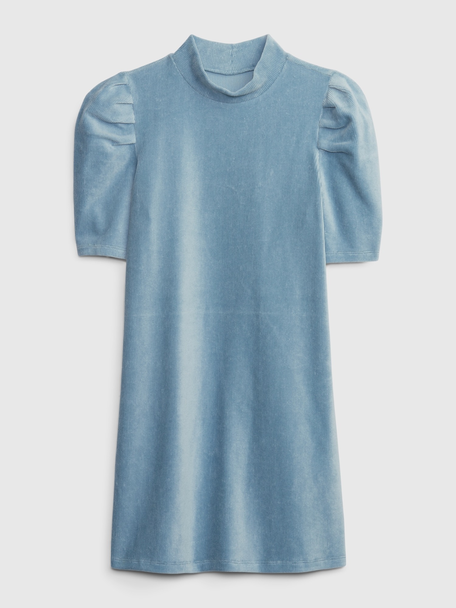 Kids Puff Sleeve Velvet Rib Dress | Gap