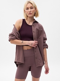 GapFit Seamless Rib Crop Halter Tank Top | Gap