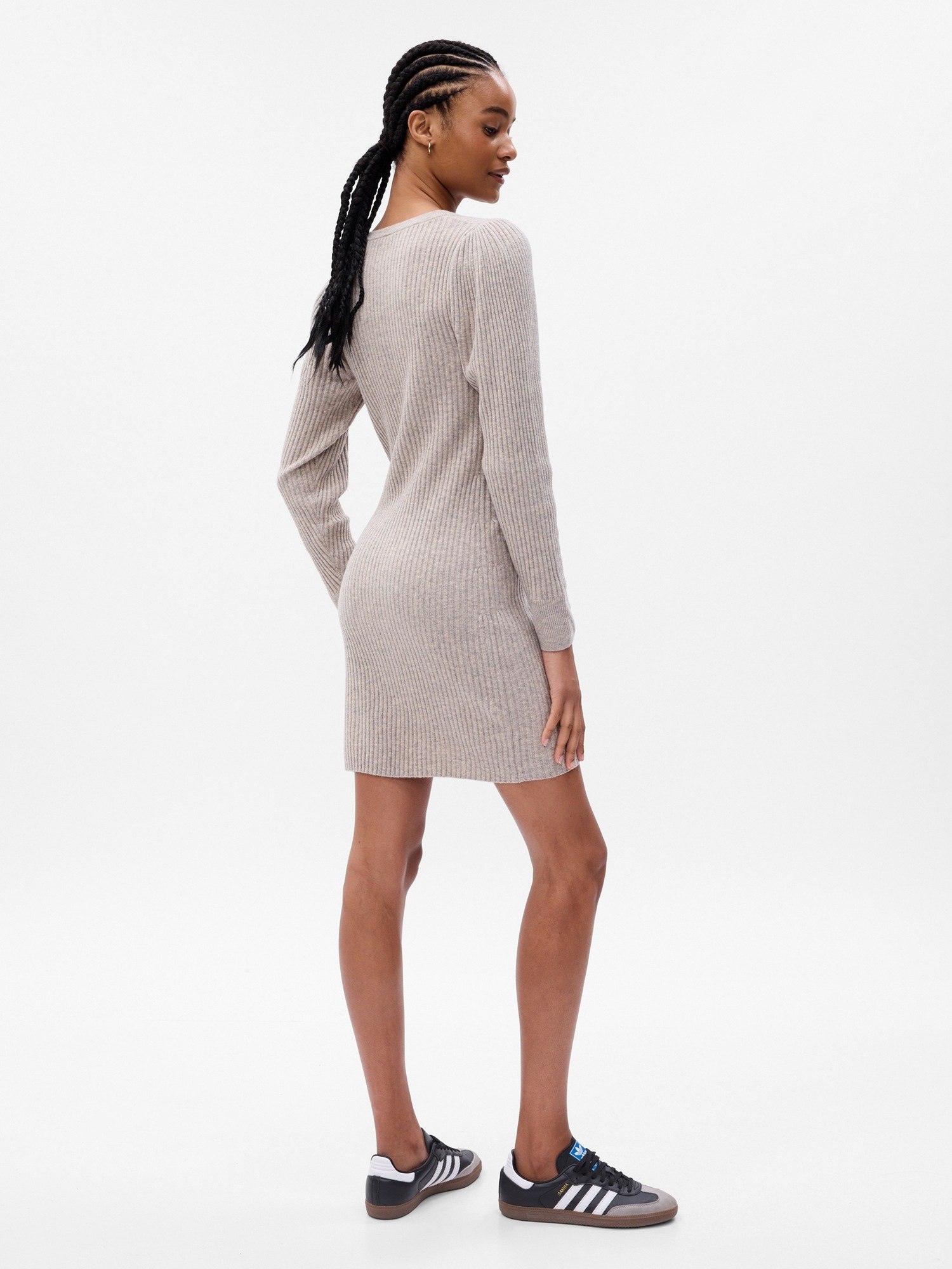 Cashsoft Henley Mini Sweater Dress Gap