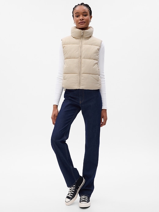 Big Puff Cropped Vest | Gap