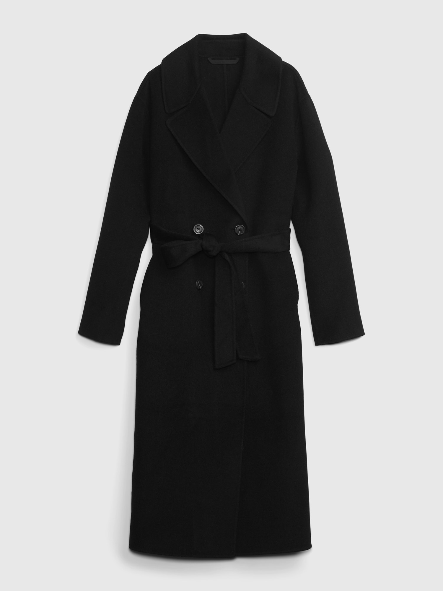 Relaxed Wool Wrap Coat Gap Relaxed Wool Wrap Coat Gap