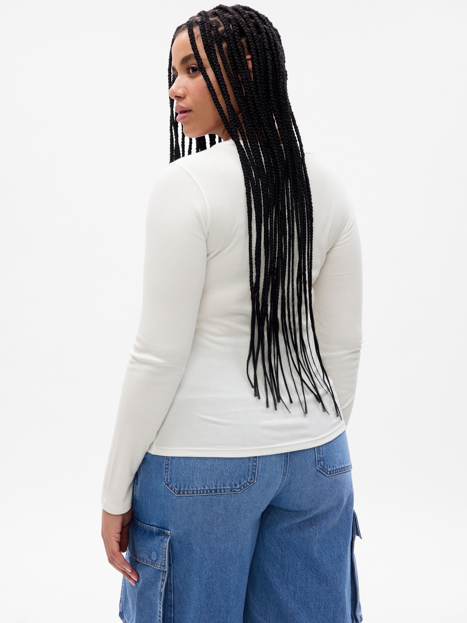 Mini Rib Crewneck T-Shirt | Gap