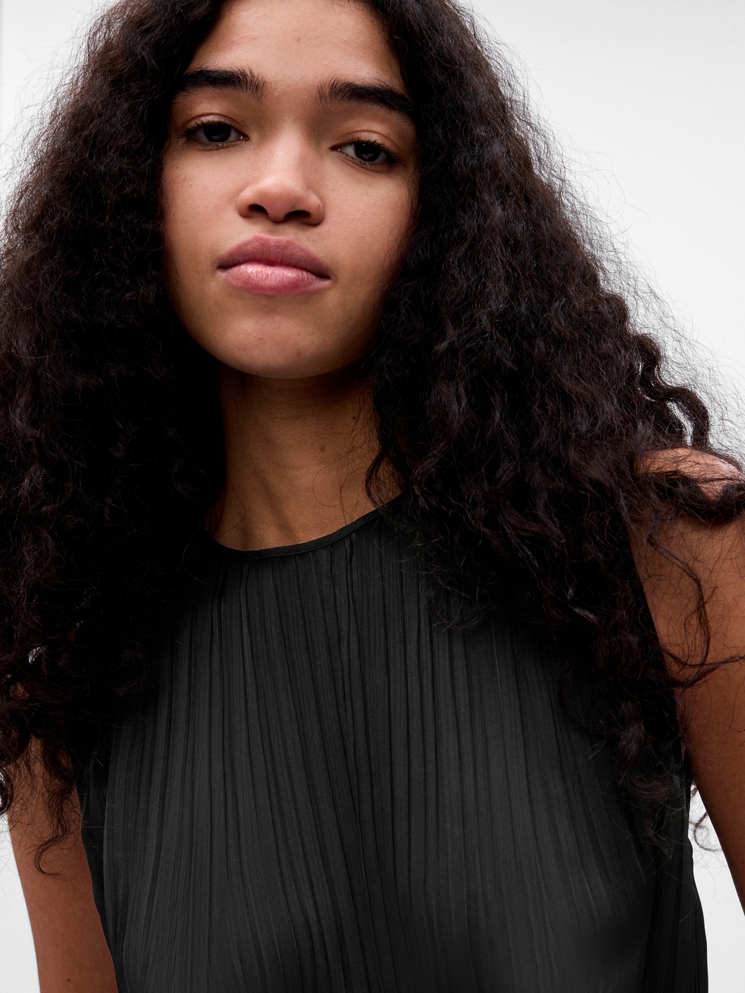 Pleated Satin Shirt | Gap