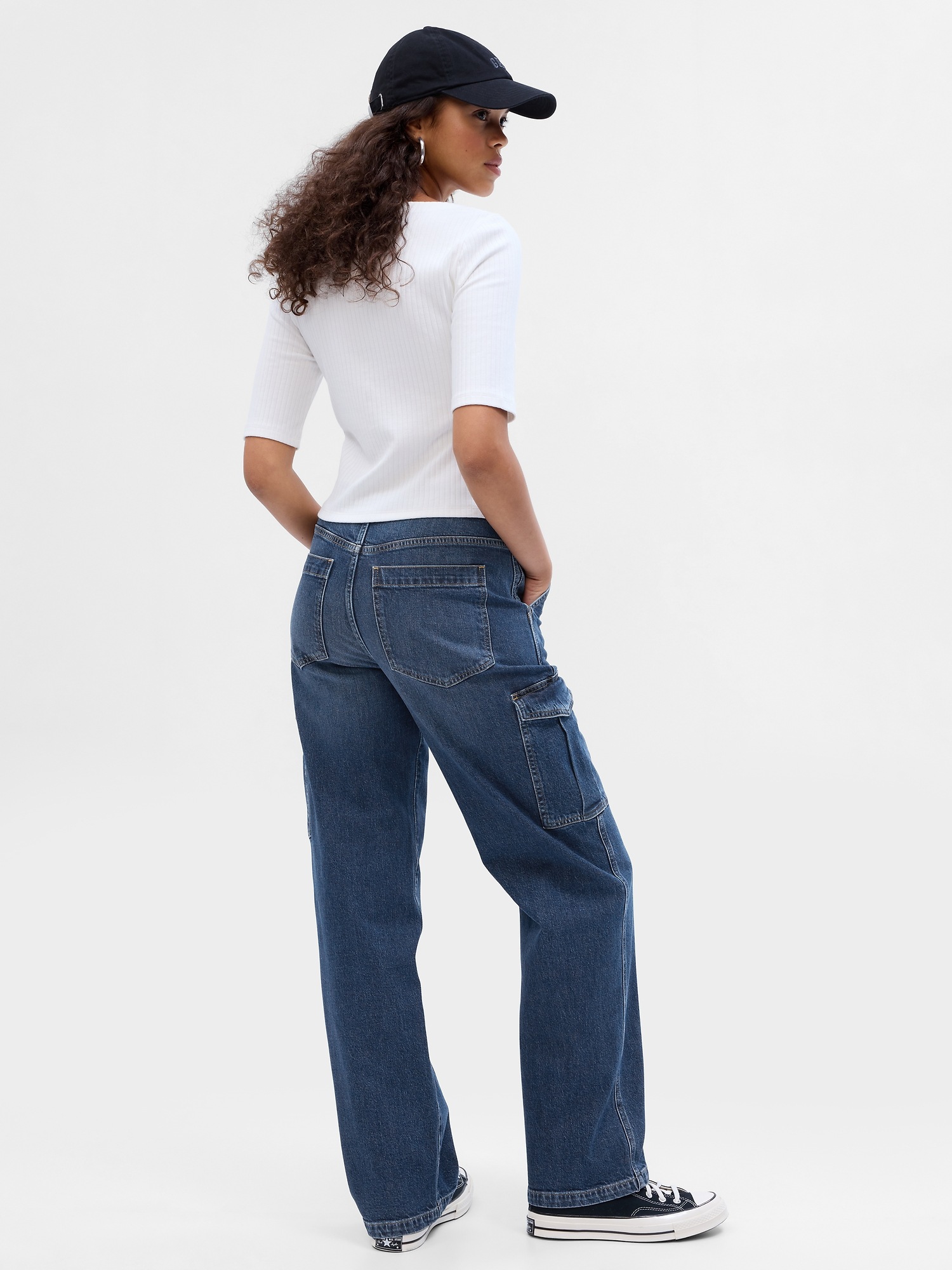 Mid Rise 90s Loose Cargo Jeans Gap