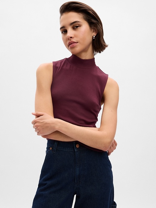 Modern Mockneck Tank Top | Gap