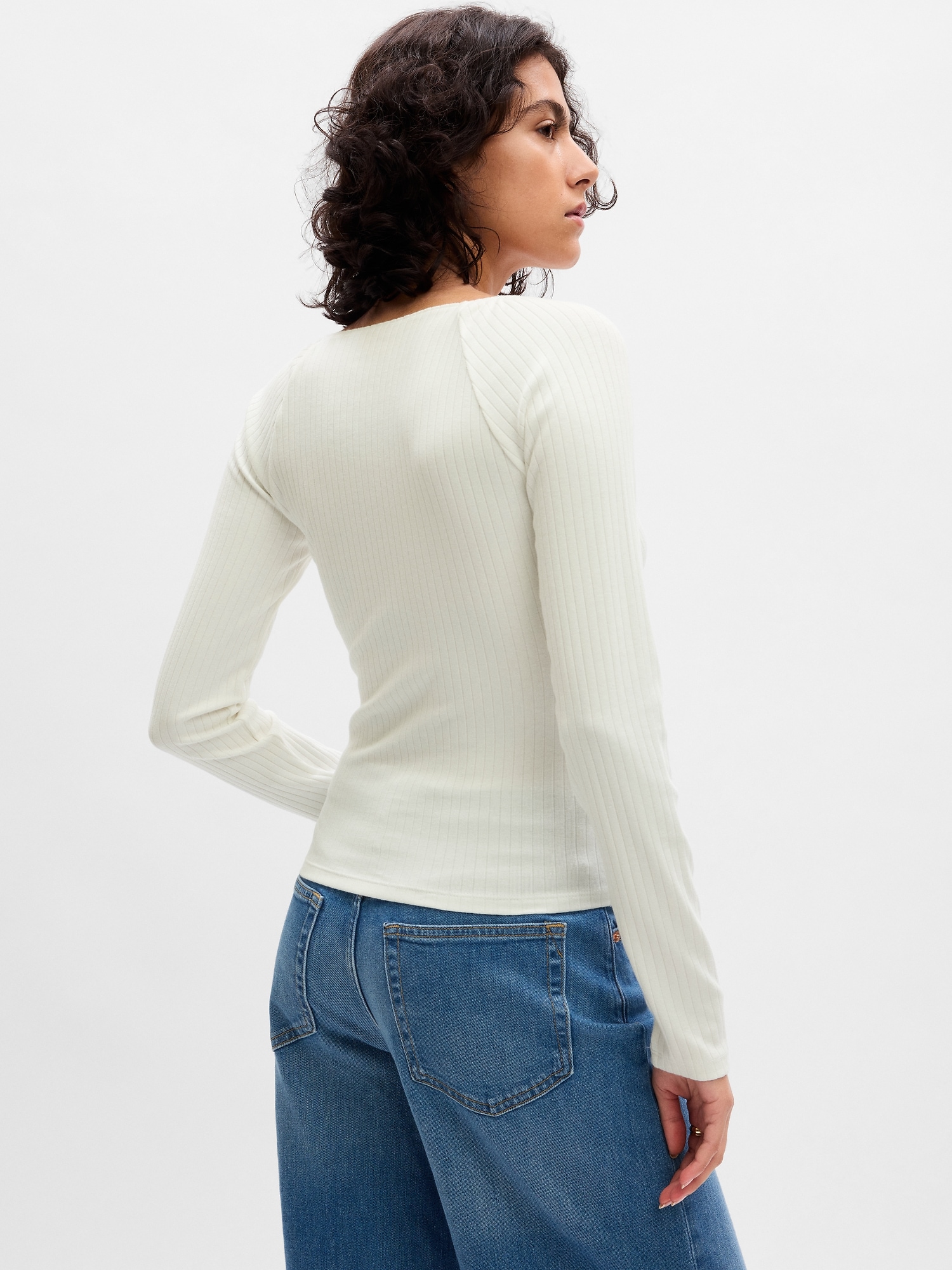 Modern Rib Wrap T-Shirt | Gap