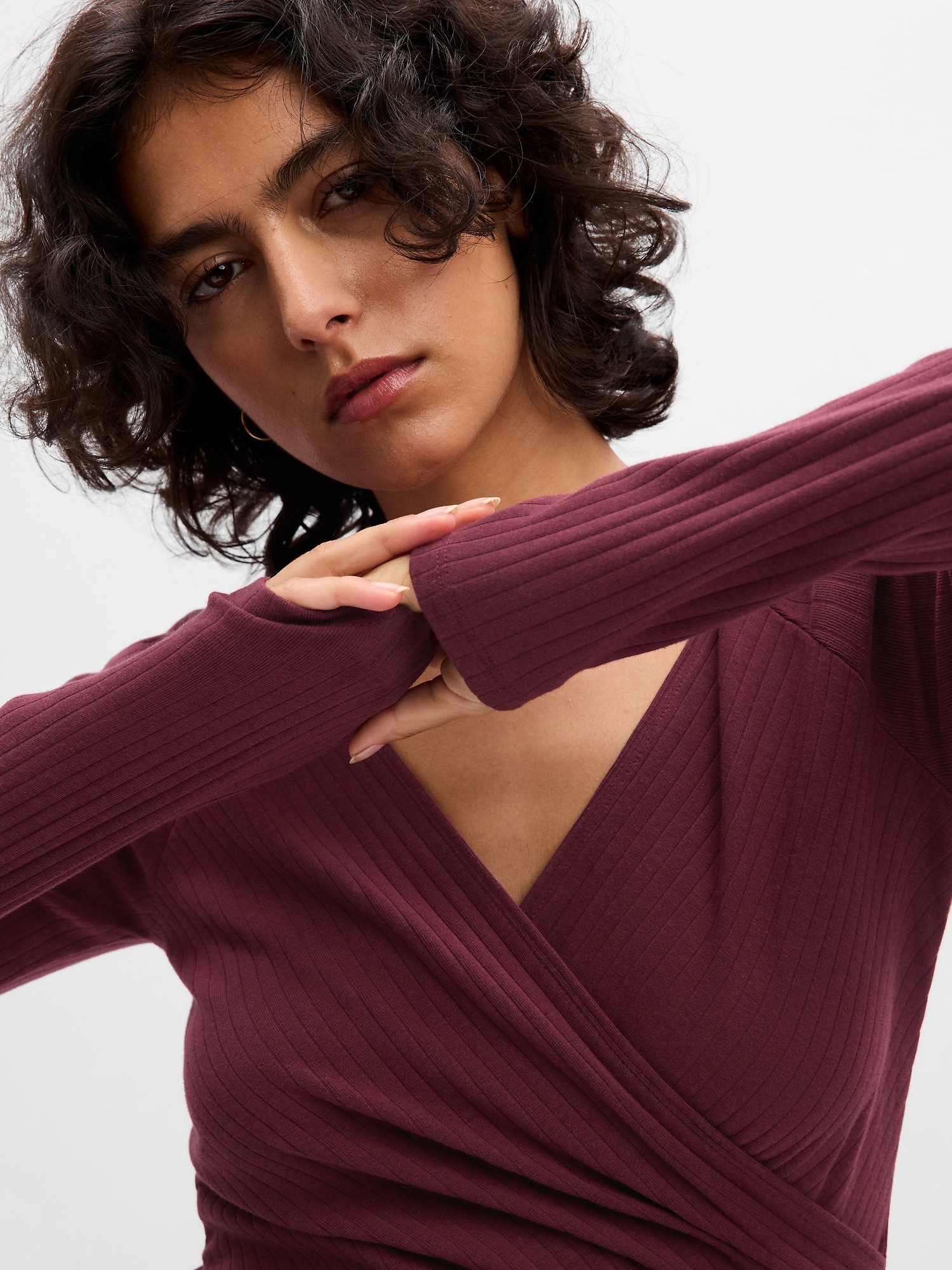 Modern Rib Wrap T-Shirt | Gap