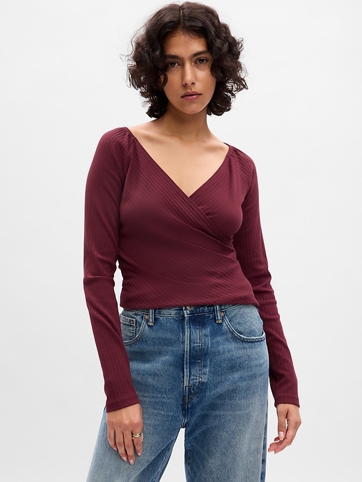 Modern Rib Wrap T-Shirt | Gap
