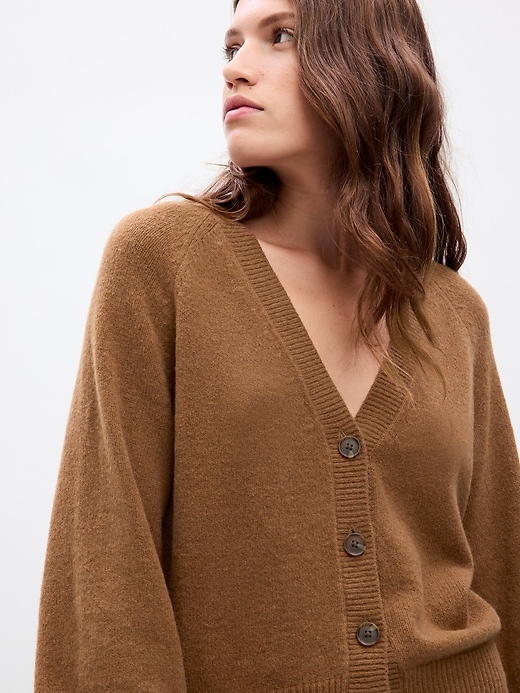 CashSoft Balloon Sleeve Cardigan | Gap