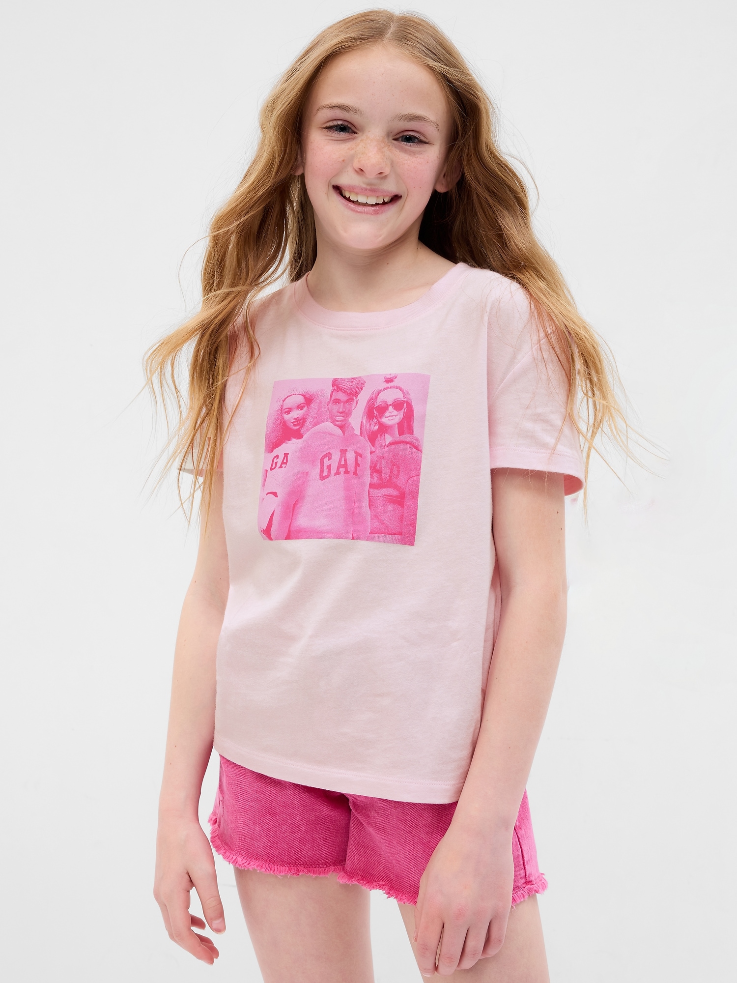 Gap × Barbie™ Kids Organic Cotton Logo Graphic T-Shirt | Gap