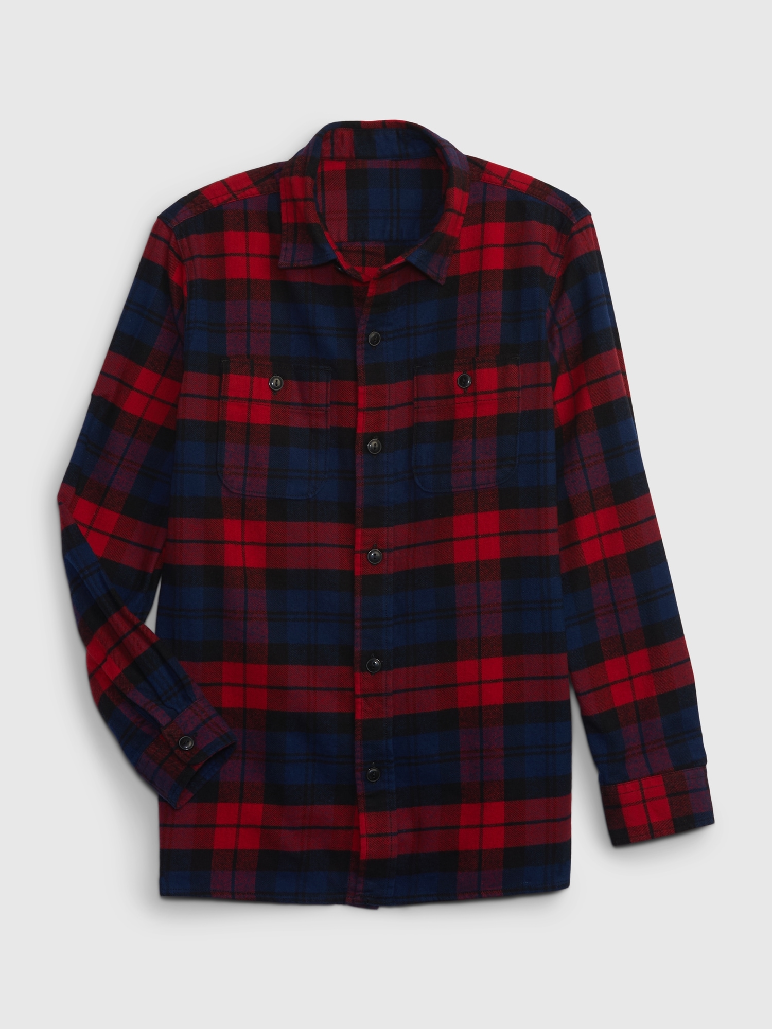 Kids Organic Cotton Flannel Shirt | Gap