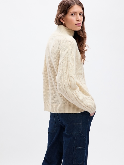 Cable-knit Turtleneck Sweater | Gap