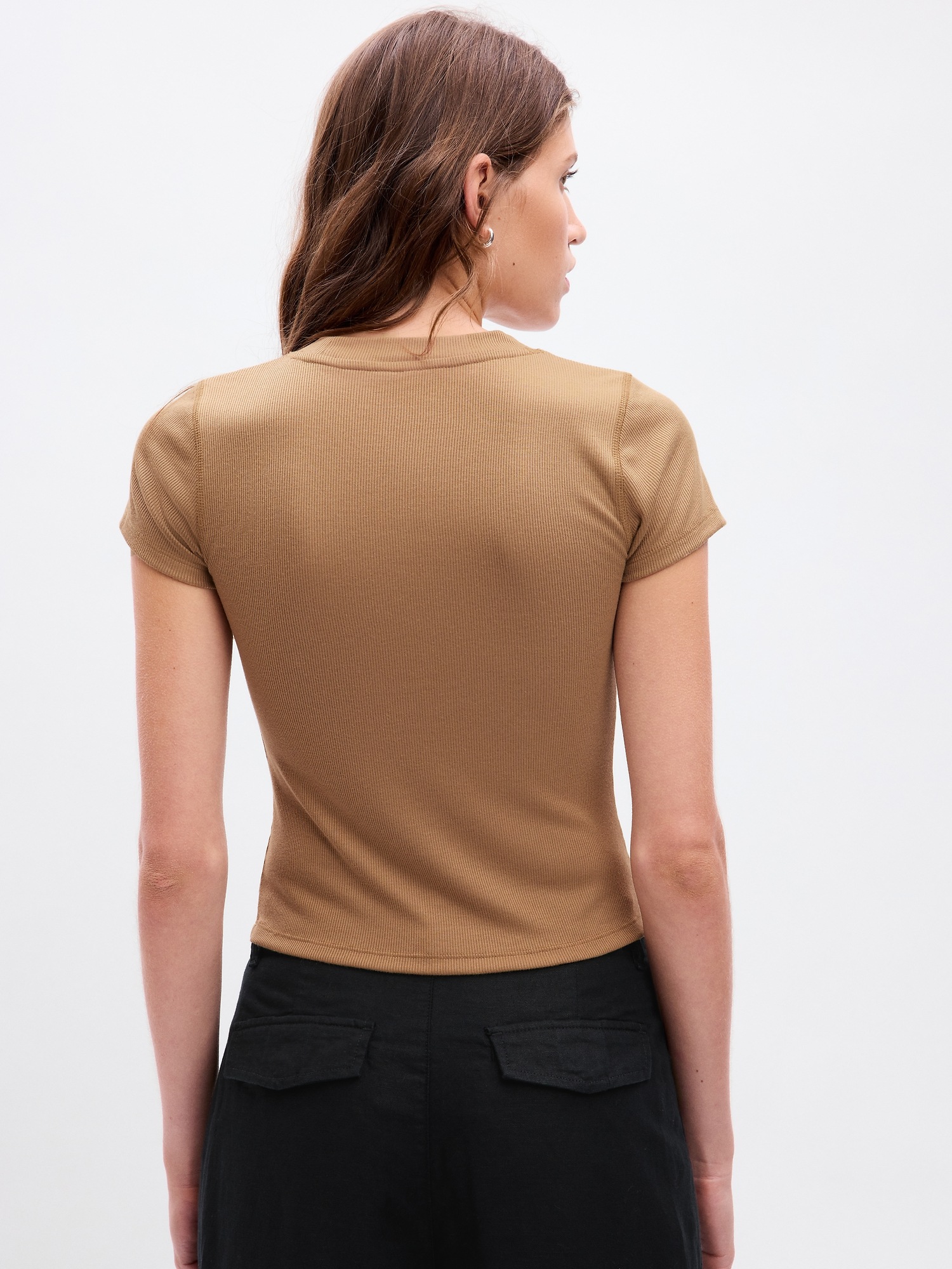 Mini Rib Crop T-Shirt | Gap