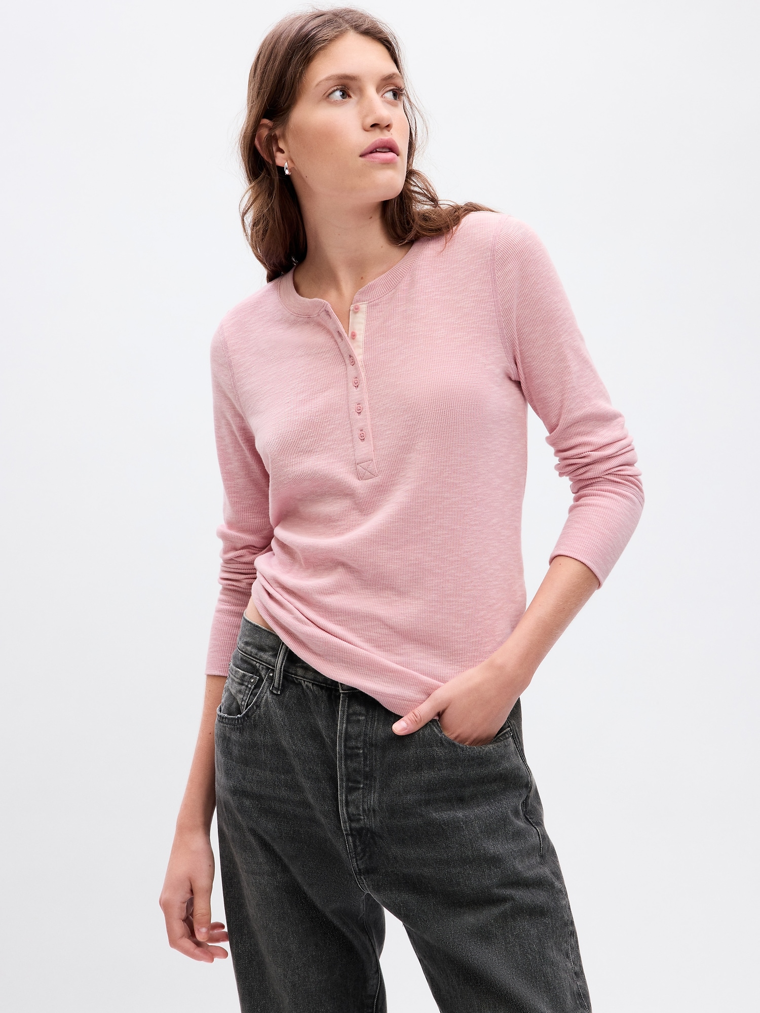 Essential Rib Henley T-Shirt | Gap Essential Rib Henley T-Shirt | Gap