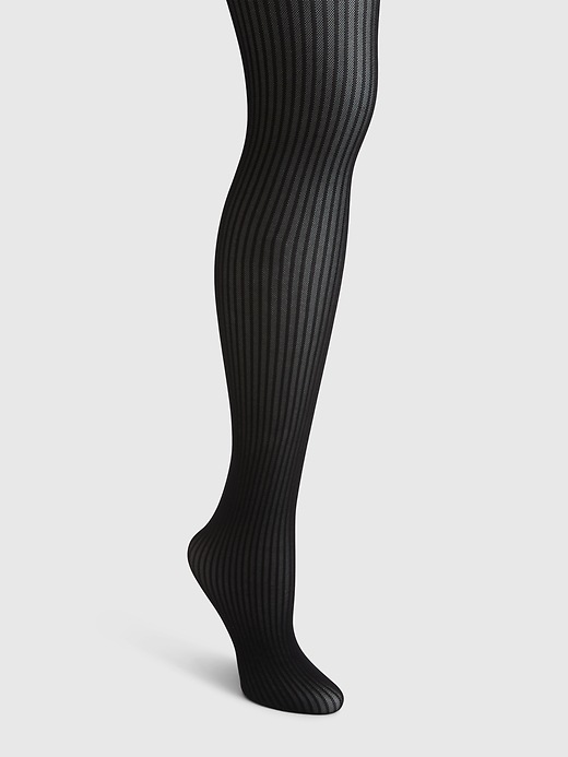 Sheer Glitter Rib Tights | Gap