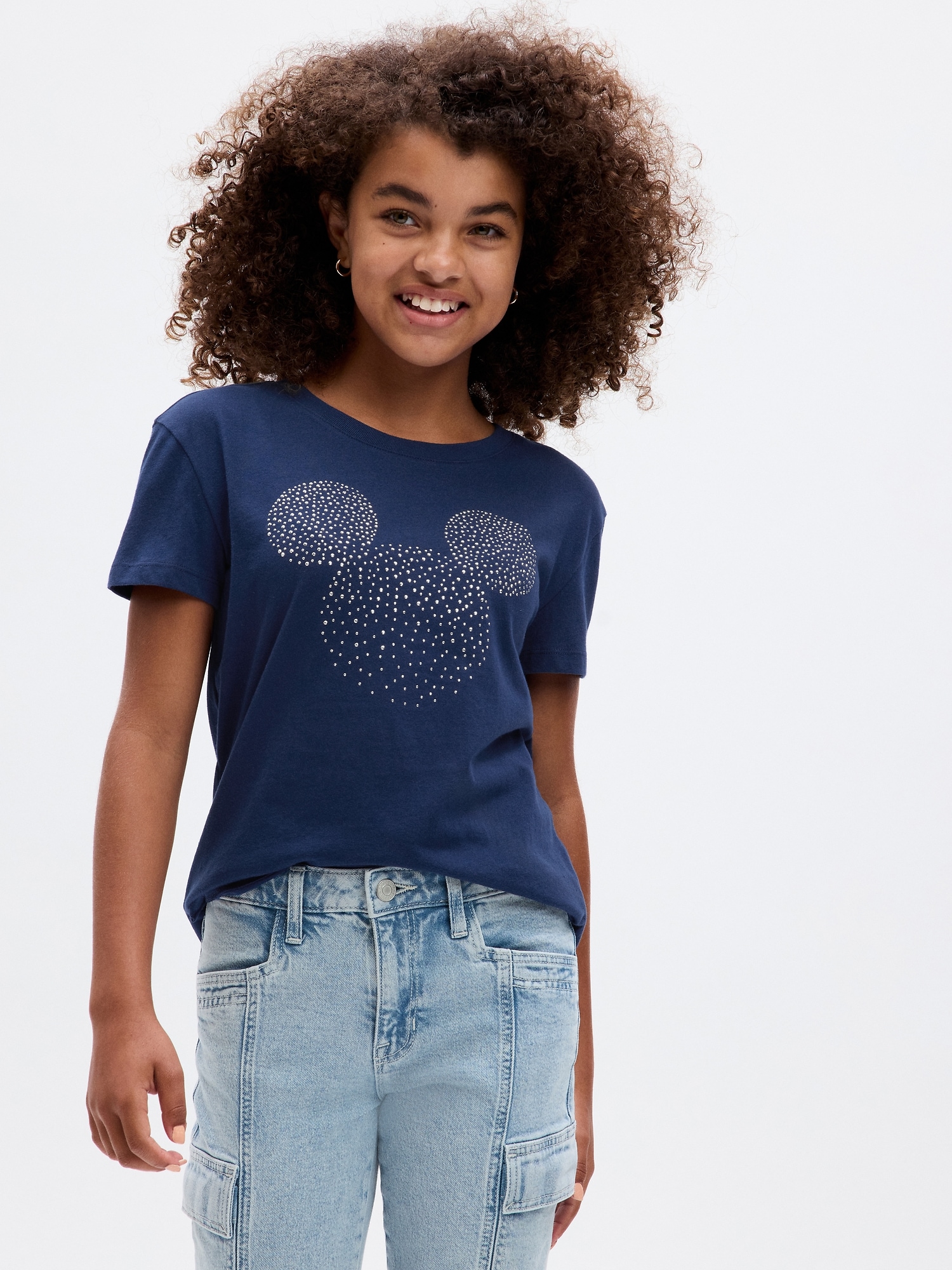 GapKids | Disney Organic Cotton Rhinestone Graphic T-Shirt | Gap