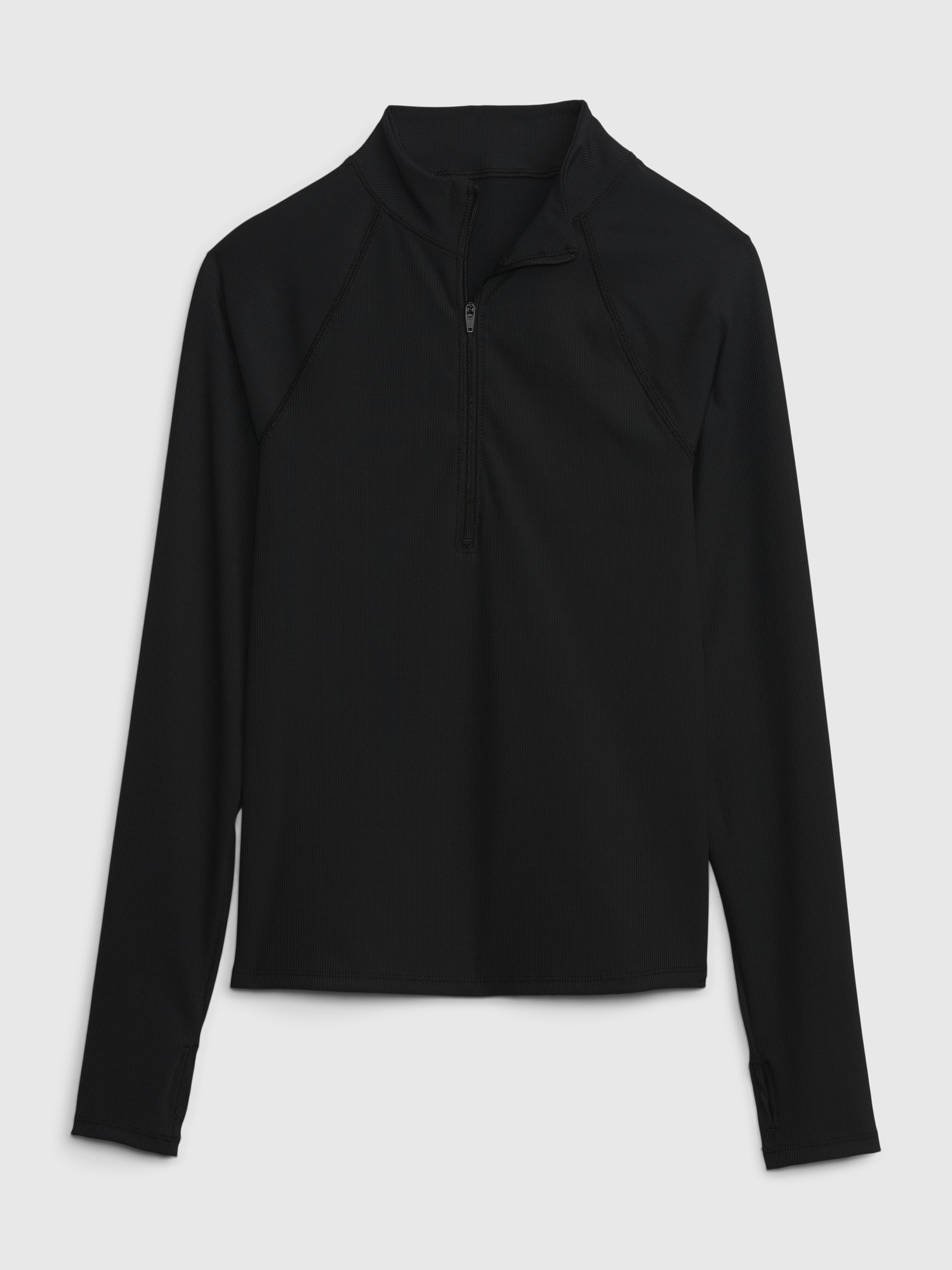 GapFit Studio Rib Quarter-Zip Top | Gap