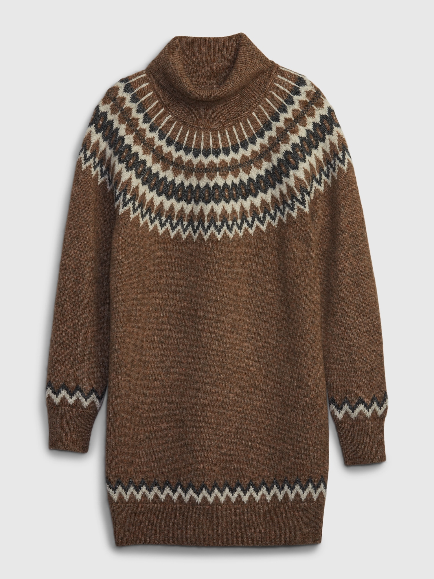 Fair Isle Turtleneck Mini Sweater Dress | Gap