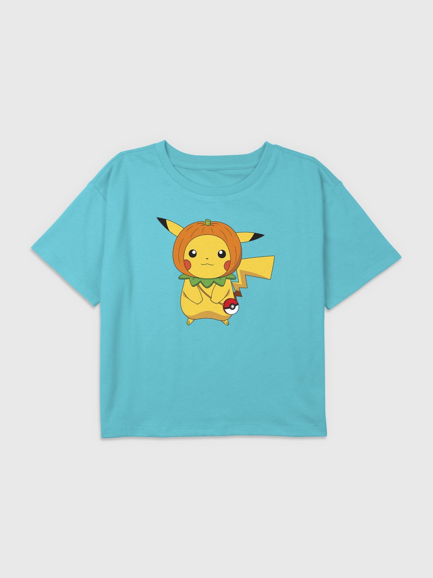 Kids Pokemon Pikachu Pumpkin Graphic Boxy Crop Tee | Gap