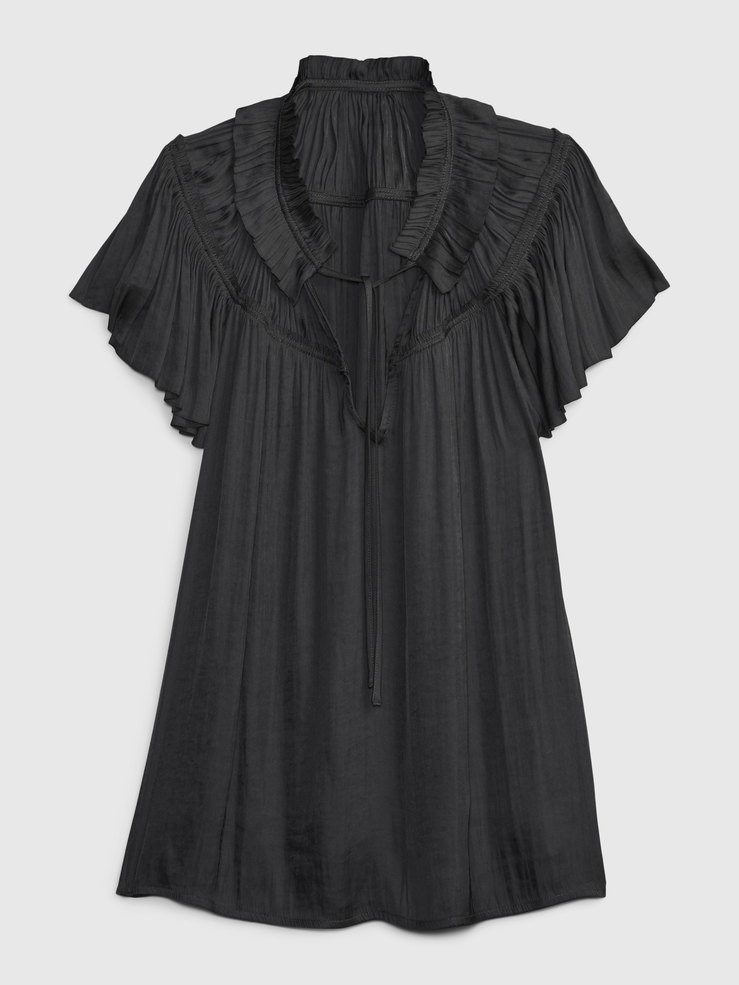 Ruffle-Neck Shirt | Gap