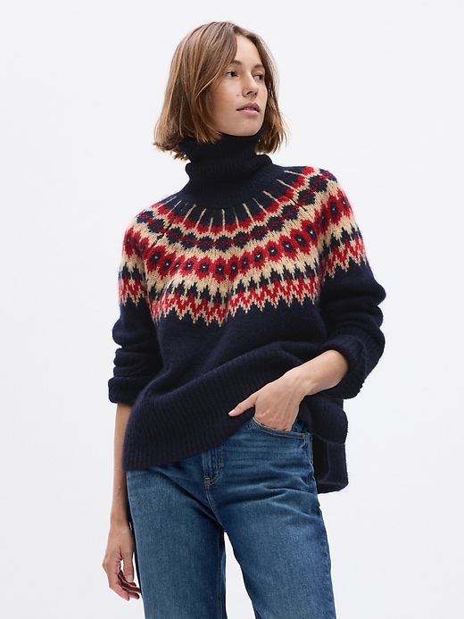 24/7 Split-Hem Fair Isle Sweater | Gap