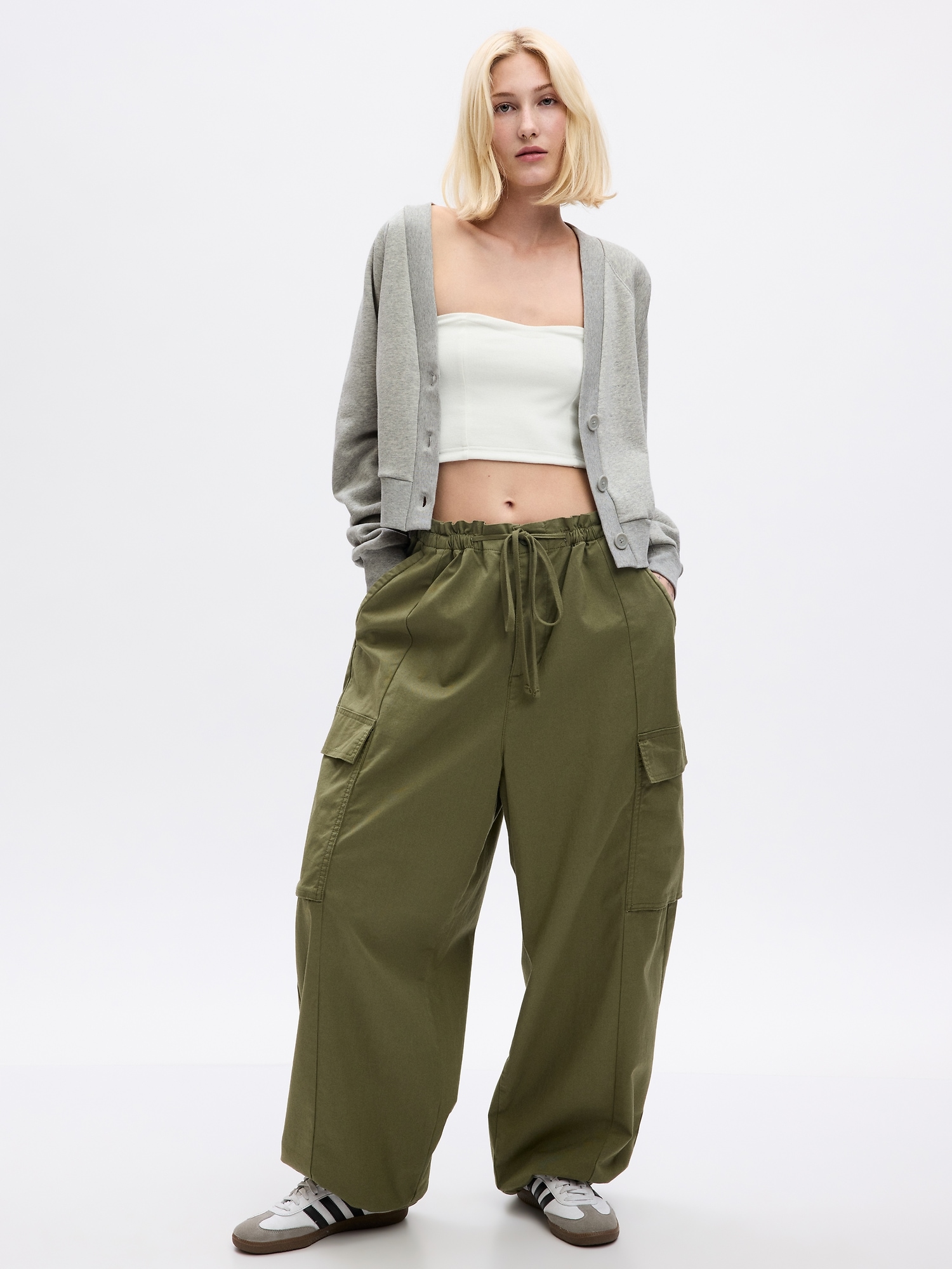 Vintage Soft Cropped Sweatshirt Cardigan | Gap