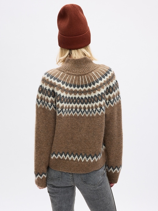 Fair Isle Mockneck Sweater | Gap