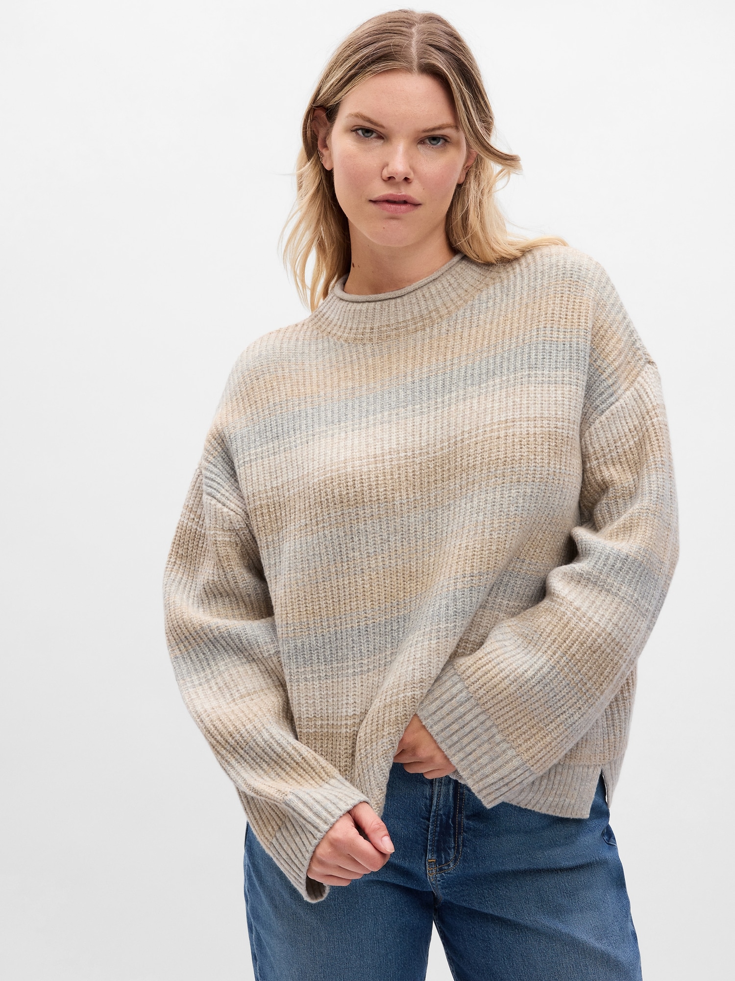 CashSoft Funnel Neck Oversized Sweater | Gap