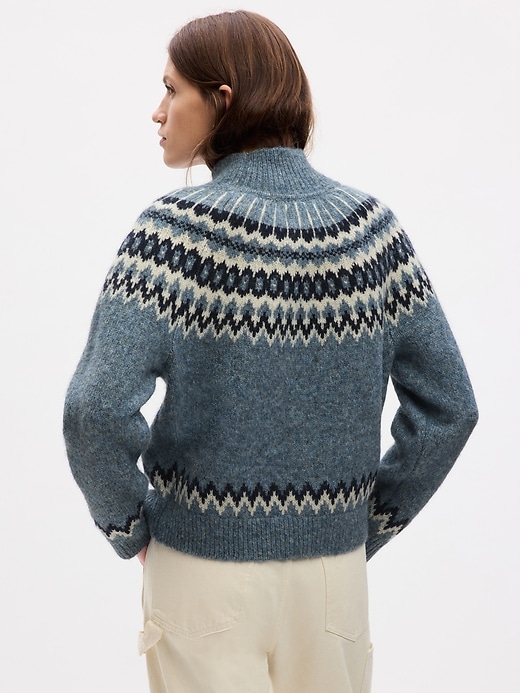 Fair Isle Mockneck Sweater | Gap