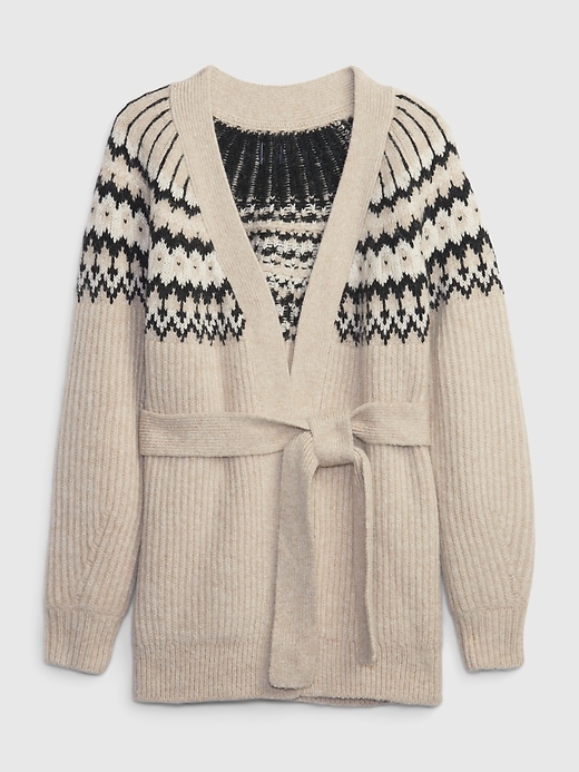Fair Isle Wrap Sweater Cardigan | Gap