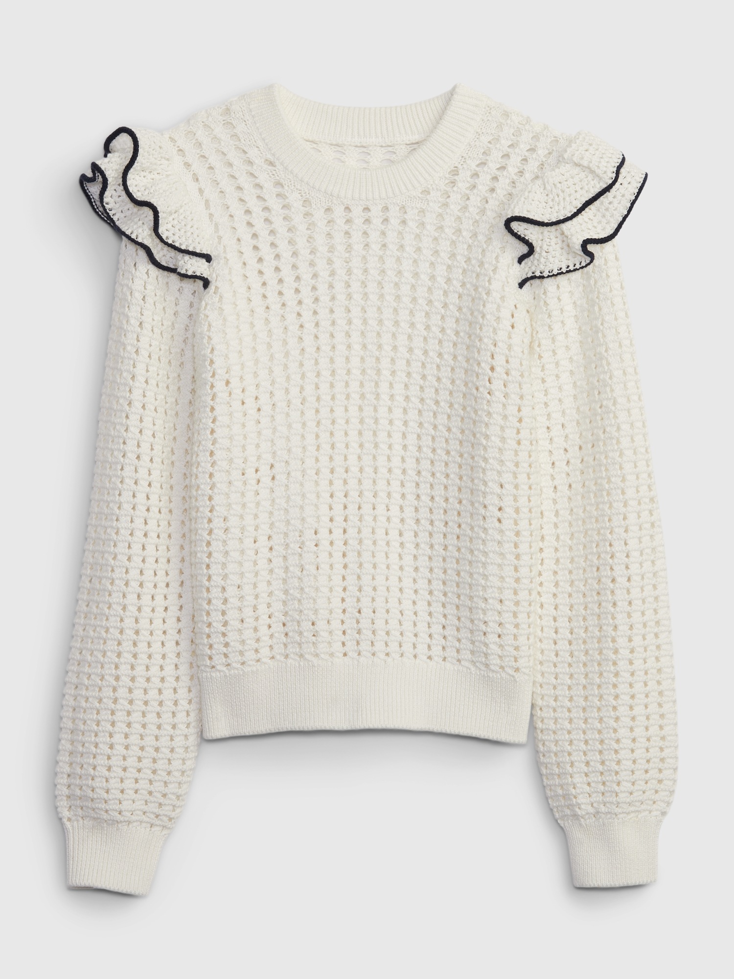 Kids Ruffle Crochet Sweater | Gap