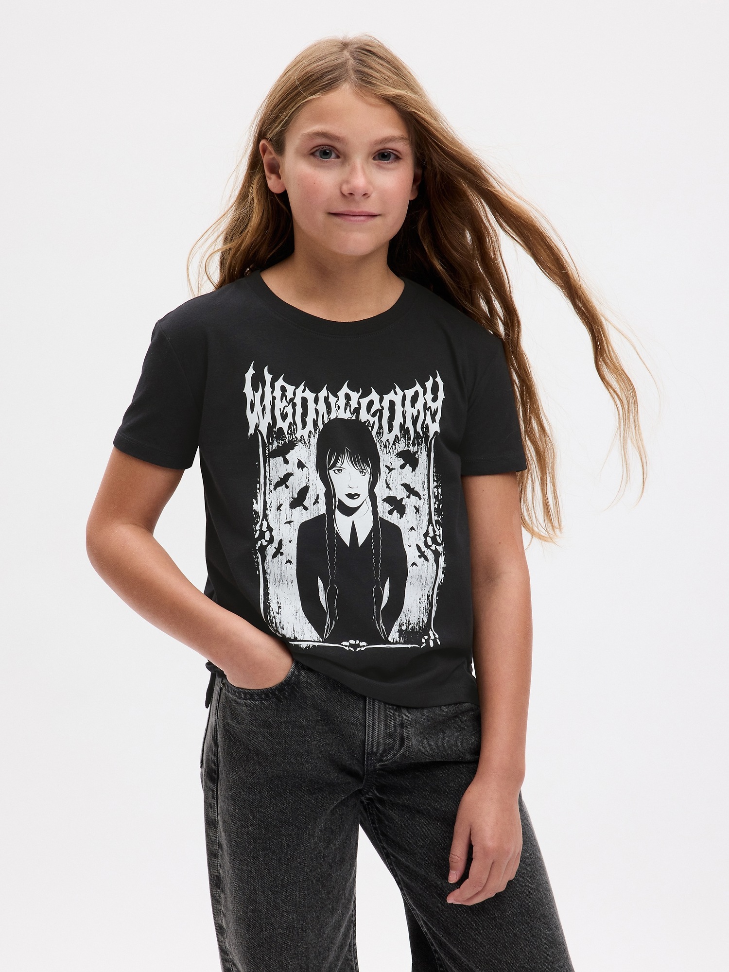 Kids Wednesday Addams Graphic T-Shirt | Gap