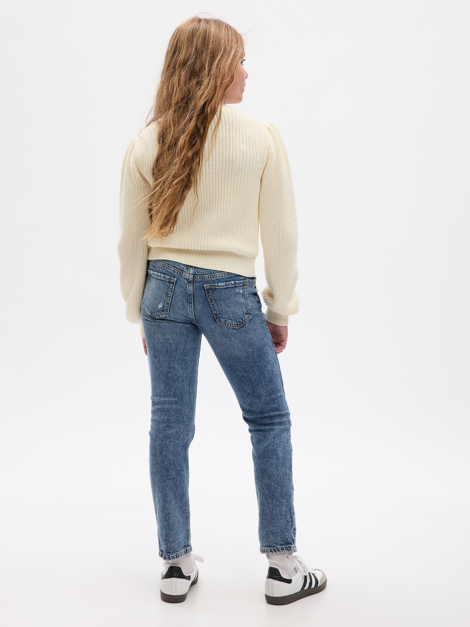 Kids Mid Rise Girlfriend Jeans | Gap