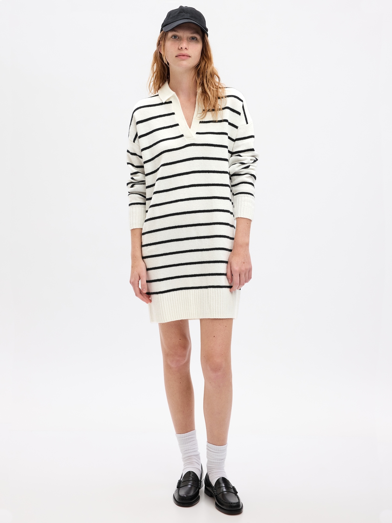 Cashsoft Polo Mini Sweater Dress Gap