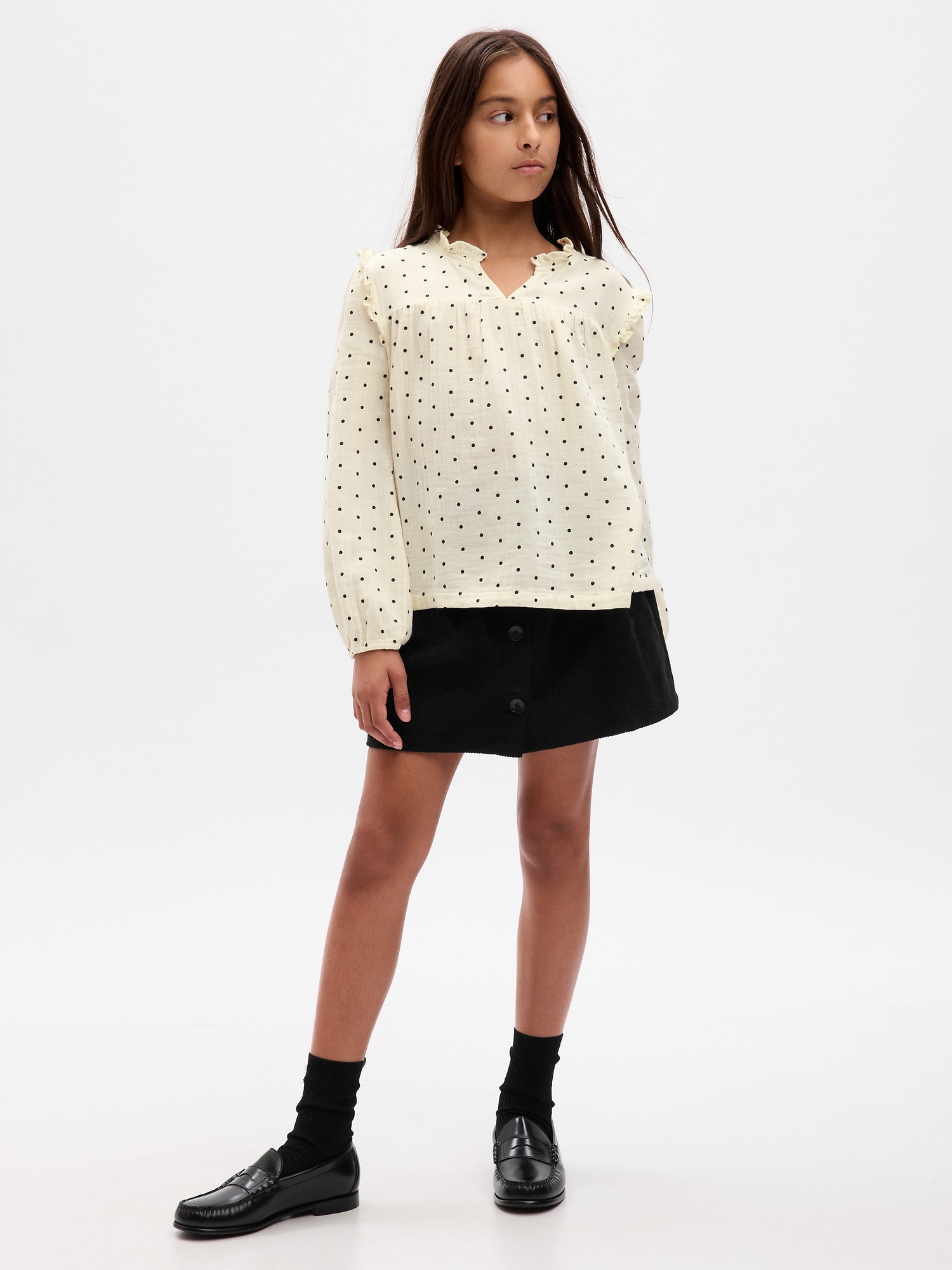 Kids Print Crinkle Gauze Top | Gap