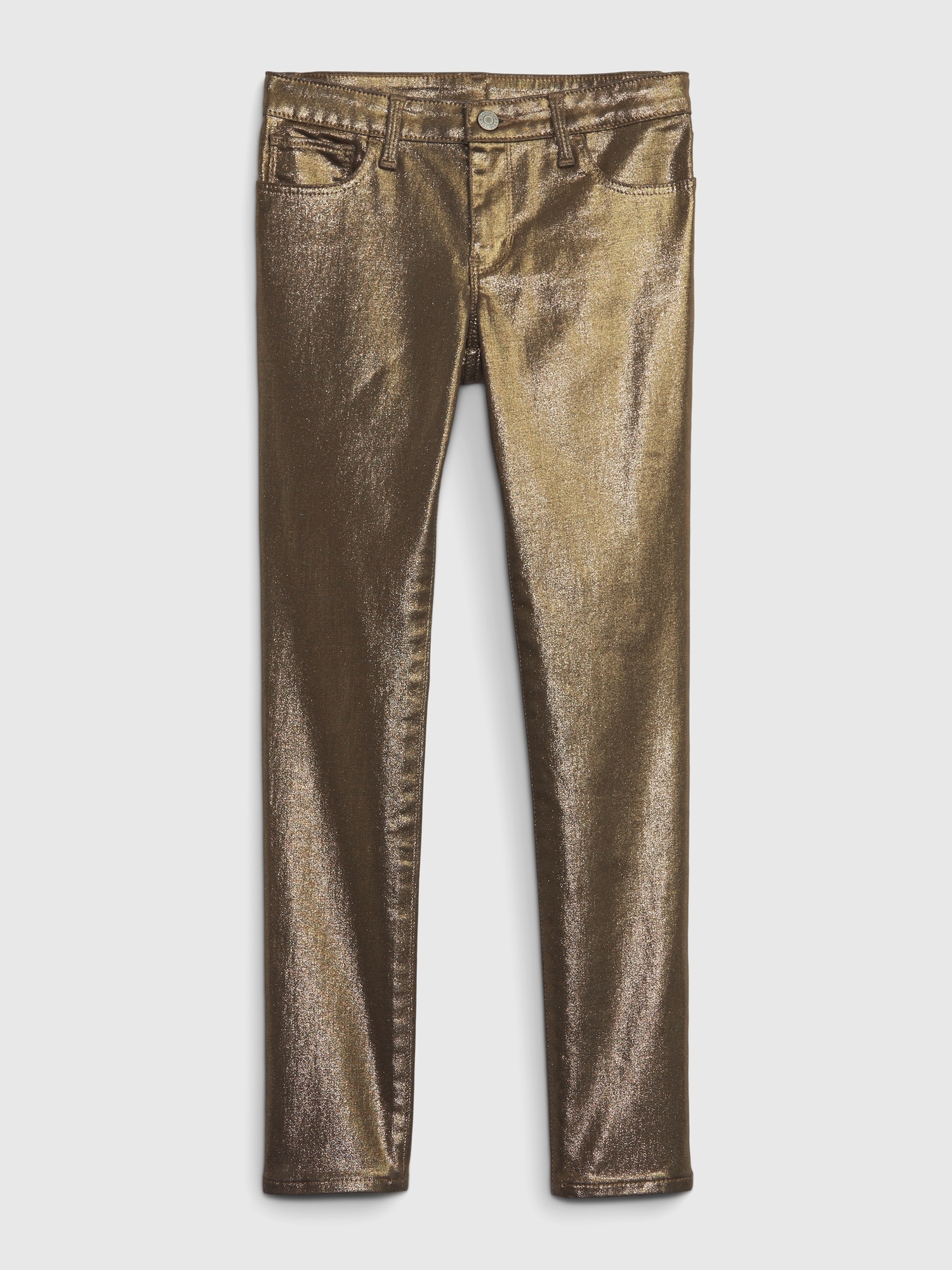 Kids High Rise Metallic Foil Skinny Jeans | Gap
