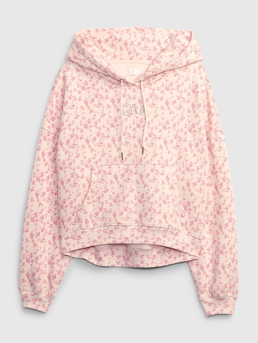 Gap × LoveShackFancy Floral Cropped Logo Hoodie | Gap