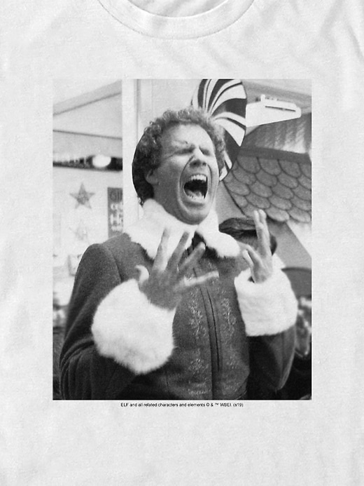 Elf Buddy Screaming Graphic Tee | Gap